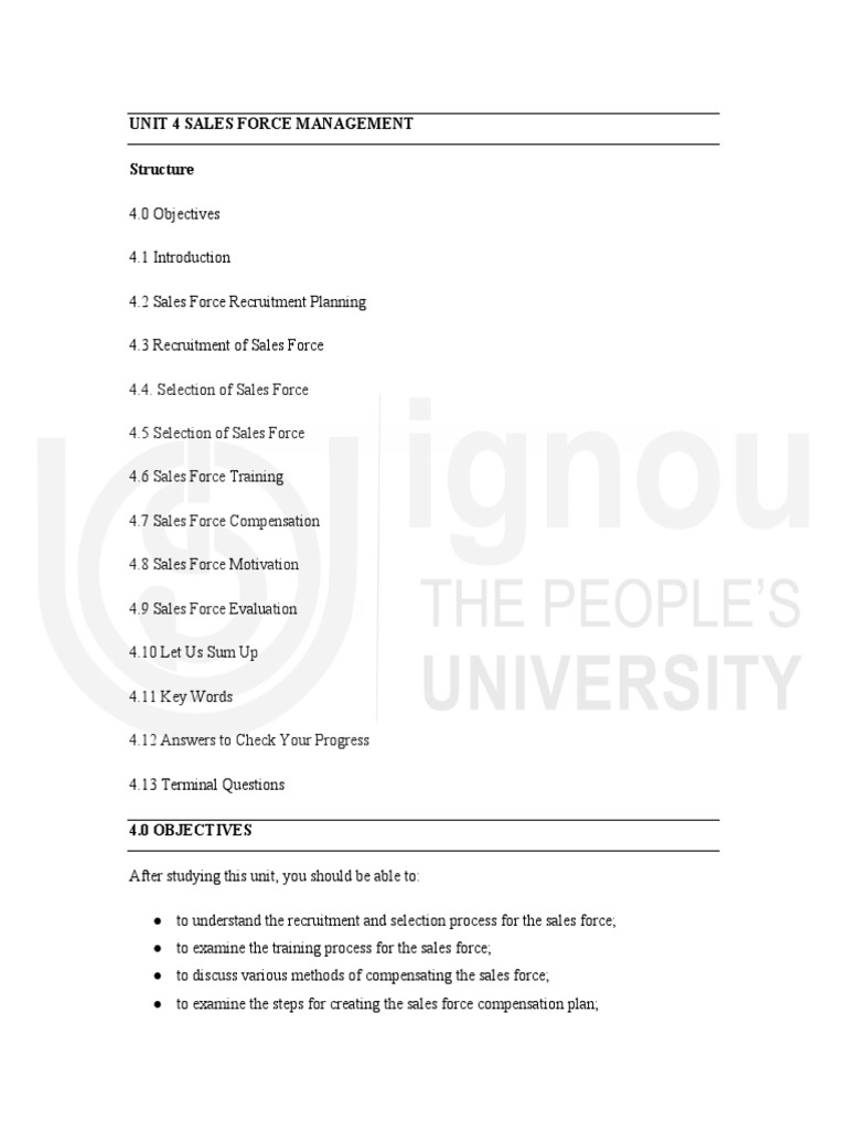 Unit 4 | PDF | Sales | Motivational