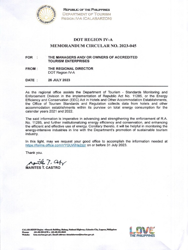 Memo Circular No. 2023-045 | PDF