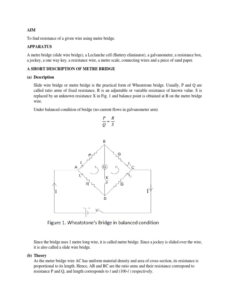Meter Bridge | PDF