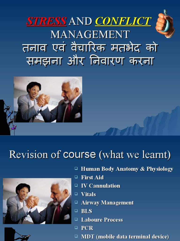 STRESS-AND - CONFLICT MANAGEMENT For Class | PDF | Career & Growth ...