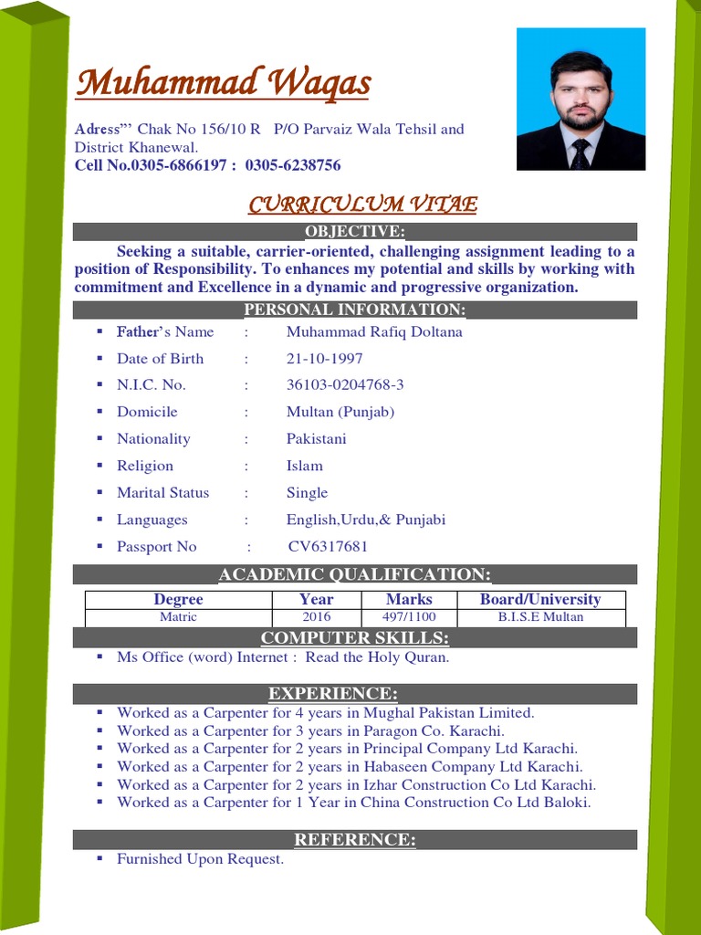 Muhammad Waqas Resume | PDF