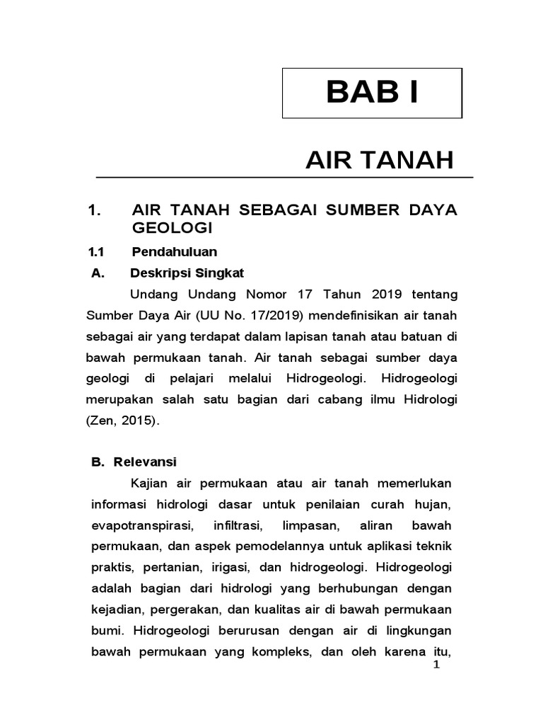 Contoh Buku Ajar Geologi Lingkungan | PDF
