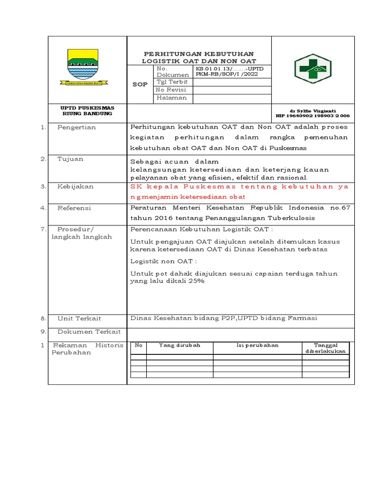 Logistik Obat Puskesmas | PDF | Pengelolaan Keuangan & Uang