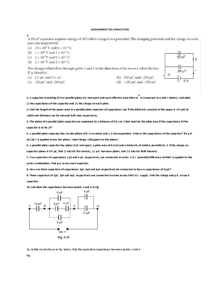 CAPACITORS | PDF | Capacitor | Capacitance