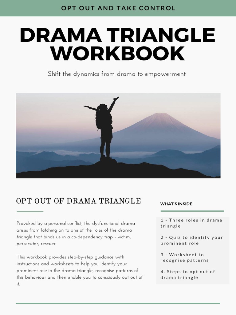 Drama Triangle Workbook With Worksheets | PDF