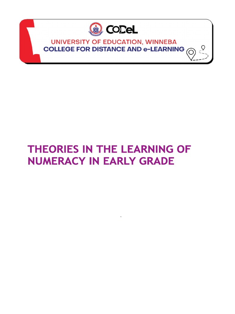Theories in The Learning of Numeracy in Early Grade Combined | PDF ...