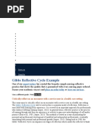 Gibbs Example | PDF | Nursing | Leadership