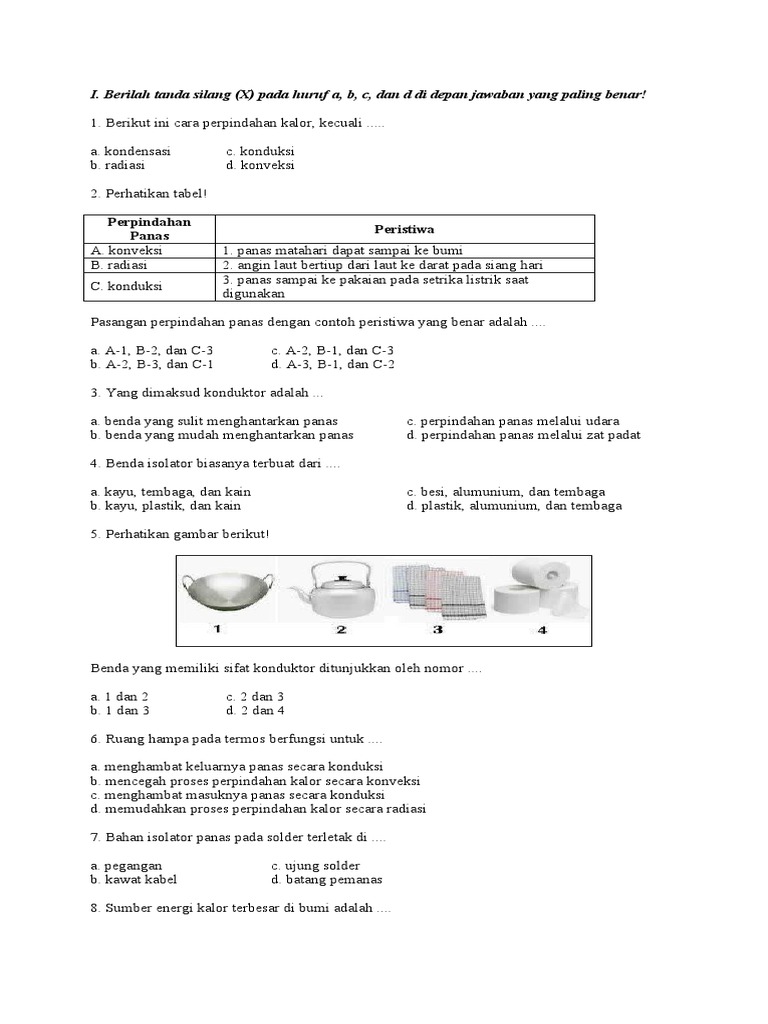 Soal Pat Ipa Kelas 5 Benar | PDF | Sains & Matematika | Teknologi & Rekayasa