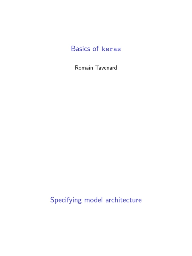 Keras | PDF | Computational Neuroscience | Cybernetics