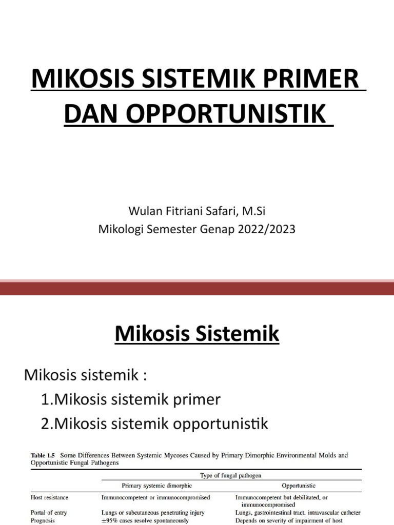 Mikosis Sistemik | PDF