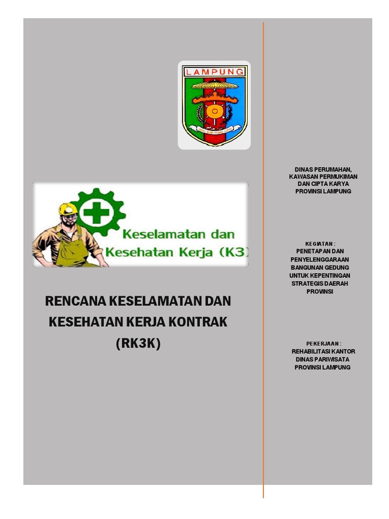 RK3K Rehabilitasi Kantor Dinas Pariwisata Provinsi Lampung | PDF
