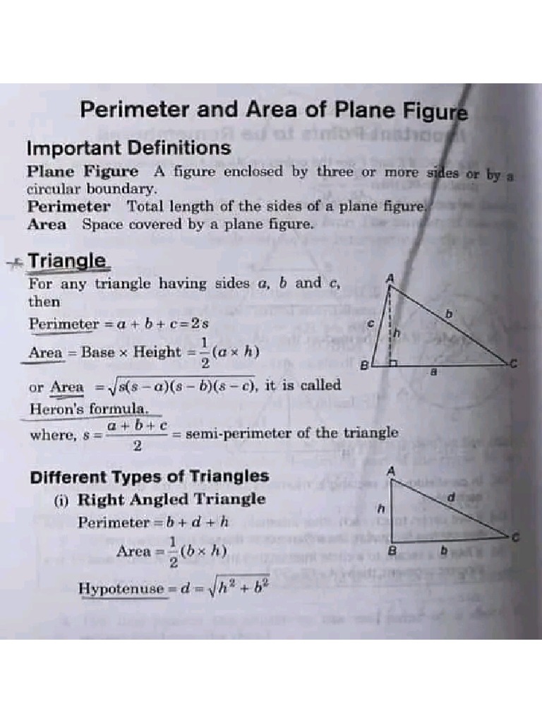 Mensuration Formula | PDF