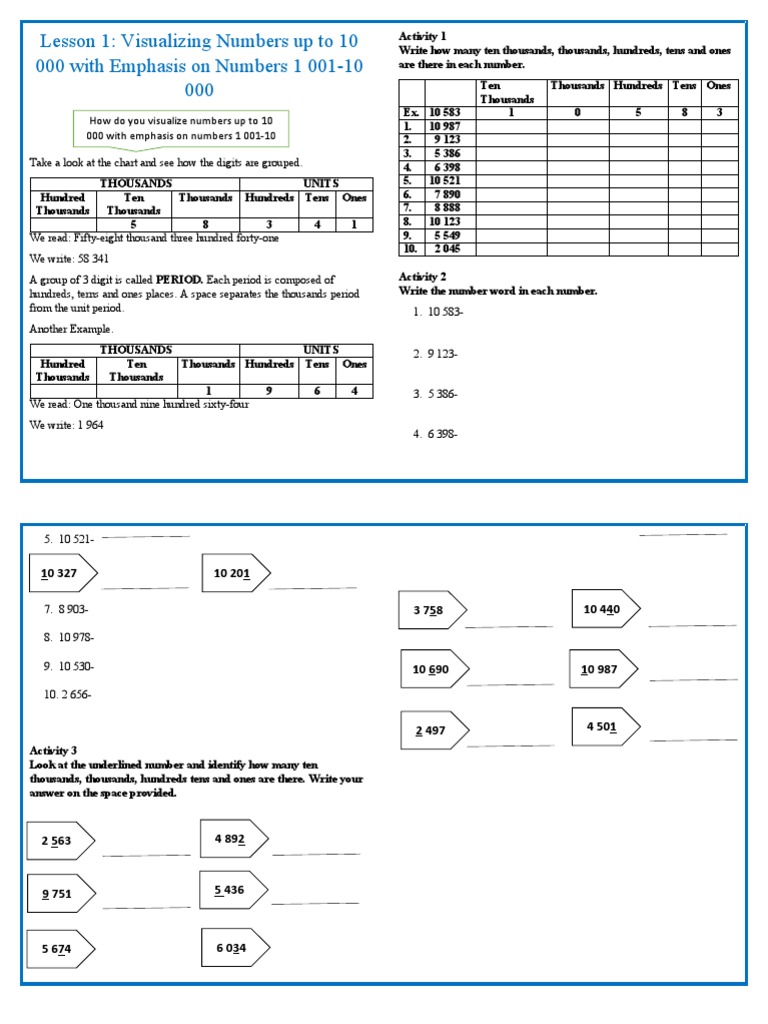 Math 3 Lesson 1 2 3 4 5 and 6 | PDF