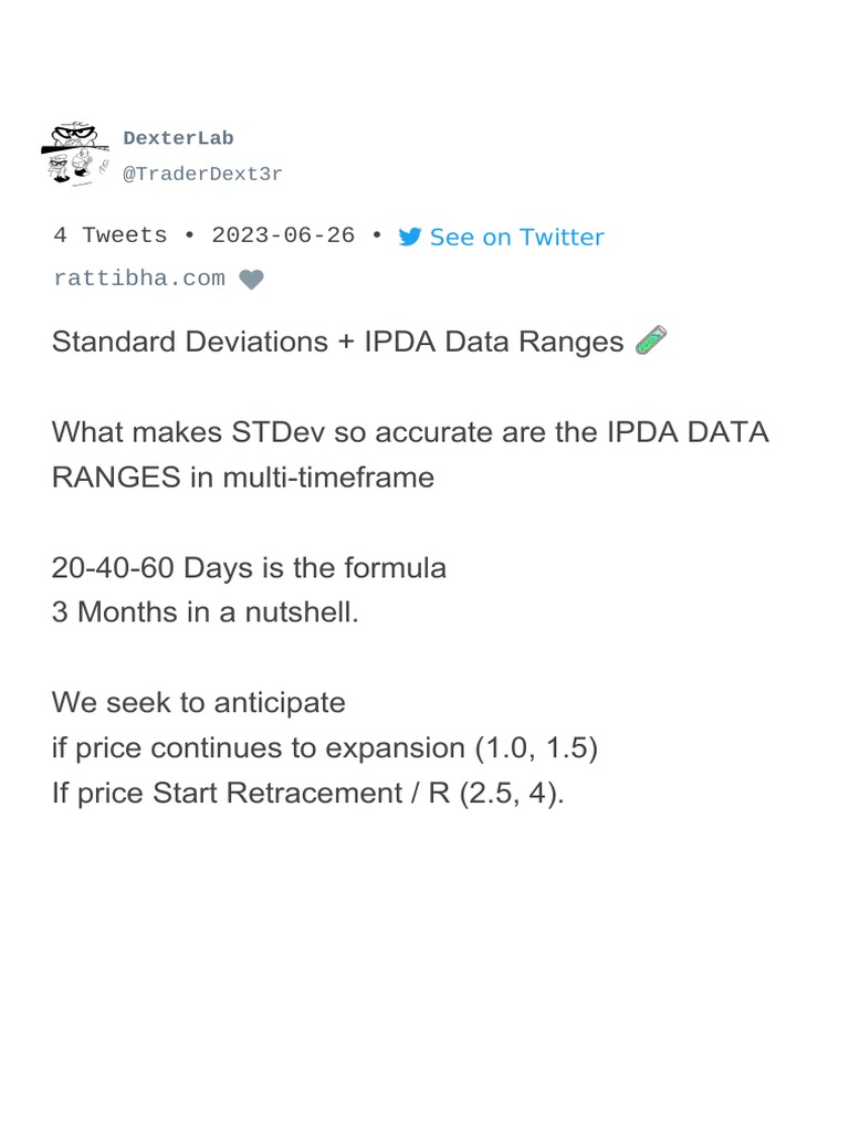 Standard Deviations & IPDA Ranges | PDF | Business | Technology ...