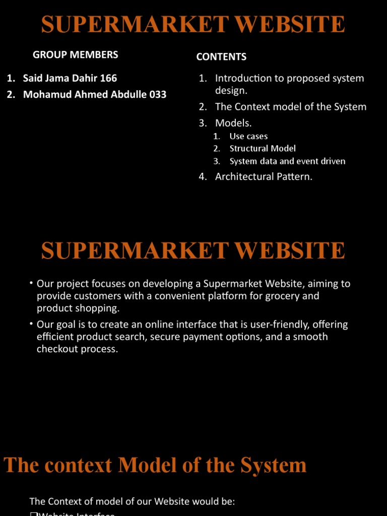 SUPERMARKET WEBSITE Project 2 | PDF | Model–View–Controller | Computing