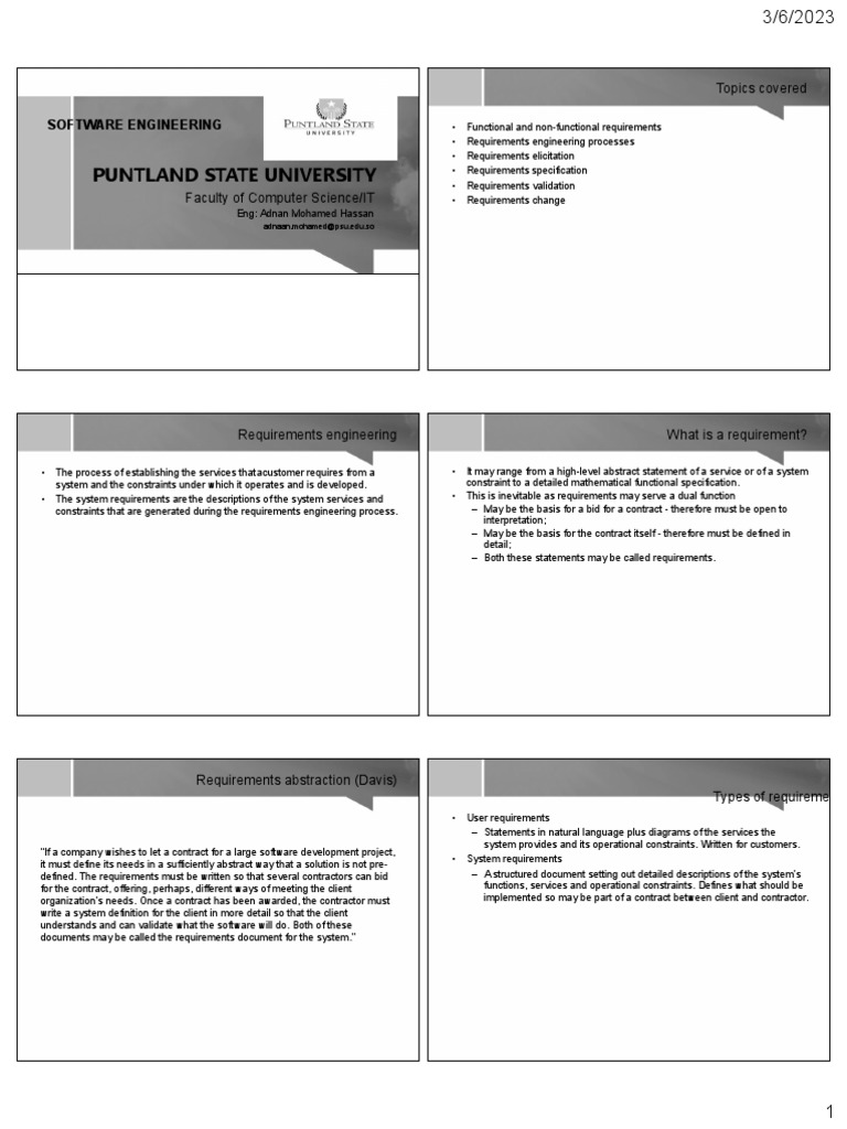 Ch4 Req Eng | Download Free PDF | Use Case | System