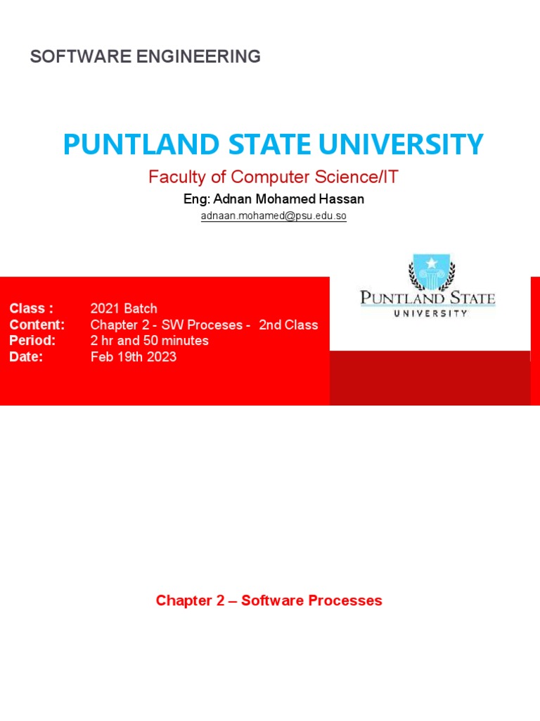 Ch2 SW Processes | PDF | Software Prototyping | Software Development Process