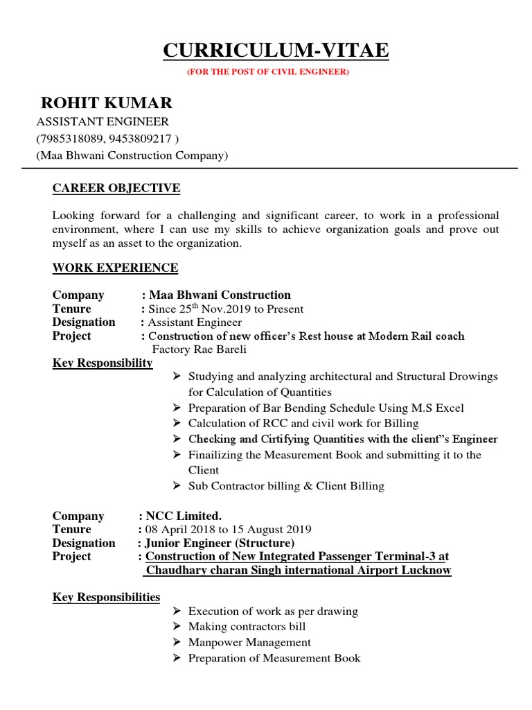 Rohit Kumar Updated CV | PDF