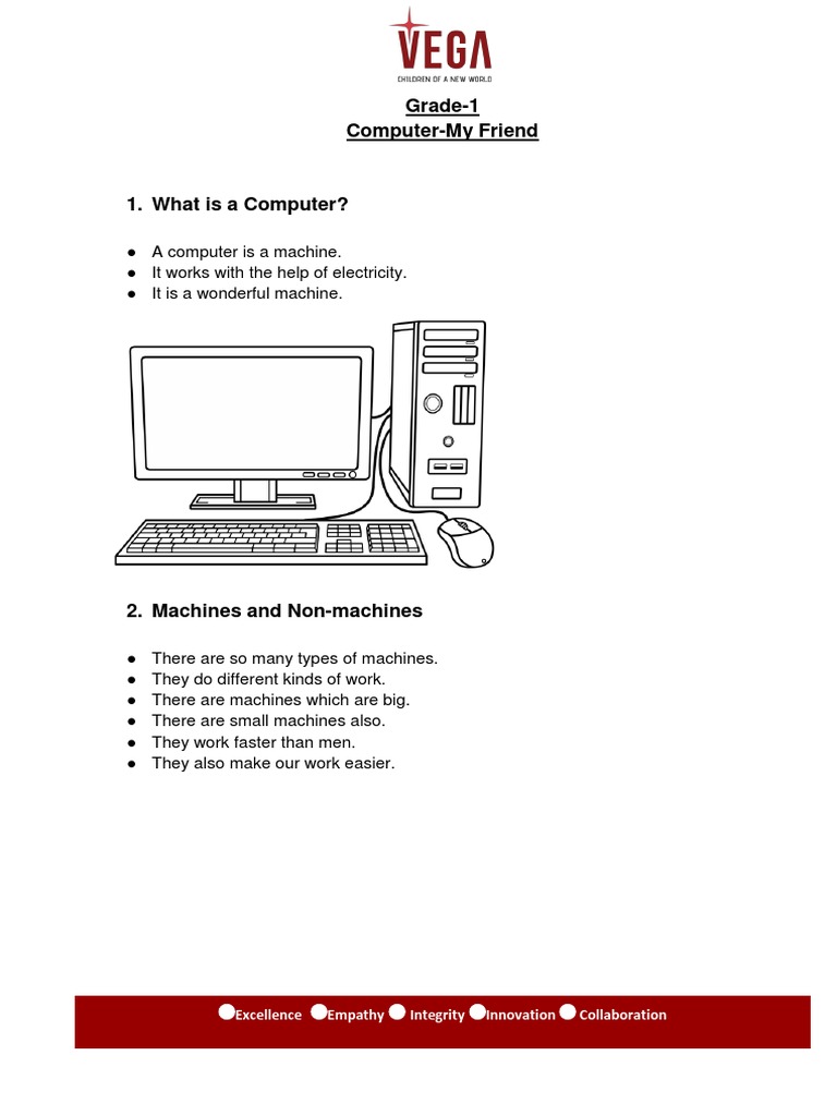 Computer My Friend Study Material | PDF