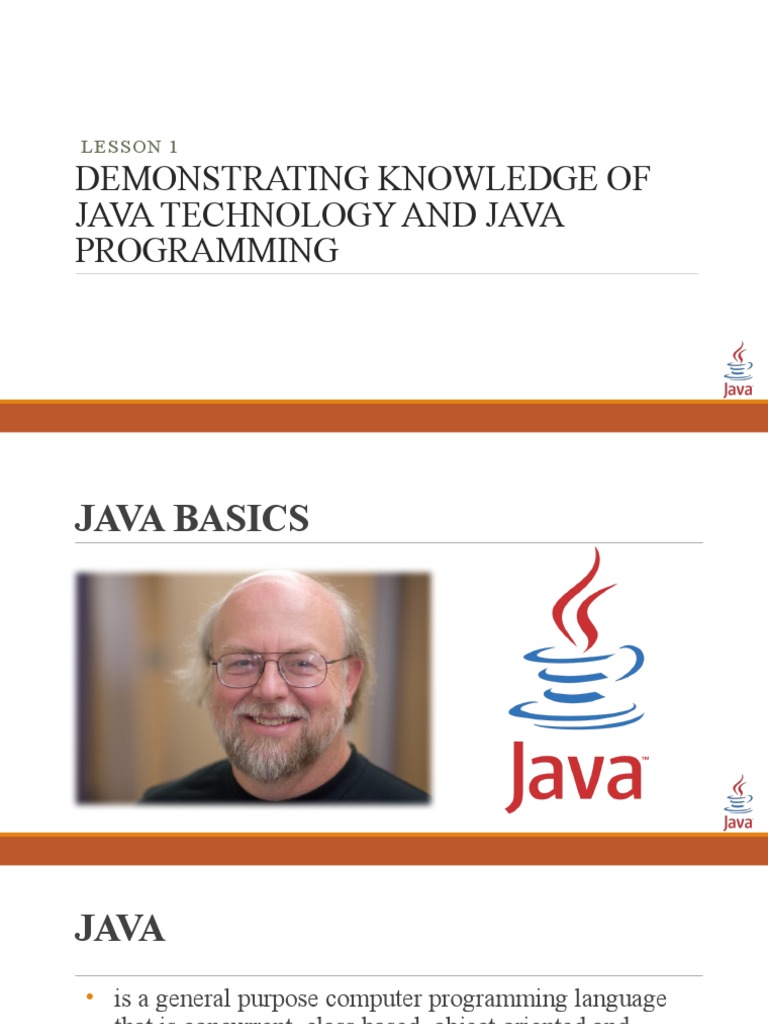 Elective 11 - Lesson 1 & 2 | PDF | Java (Programming Language) | Java Virtual Machine