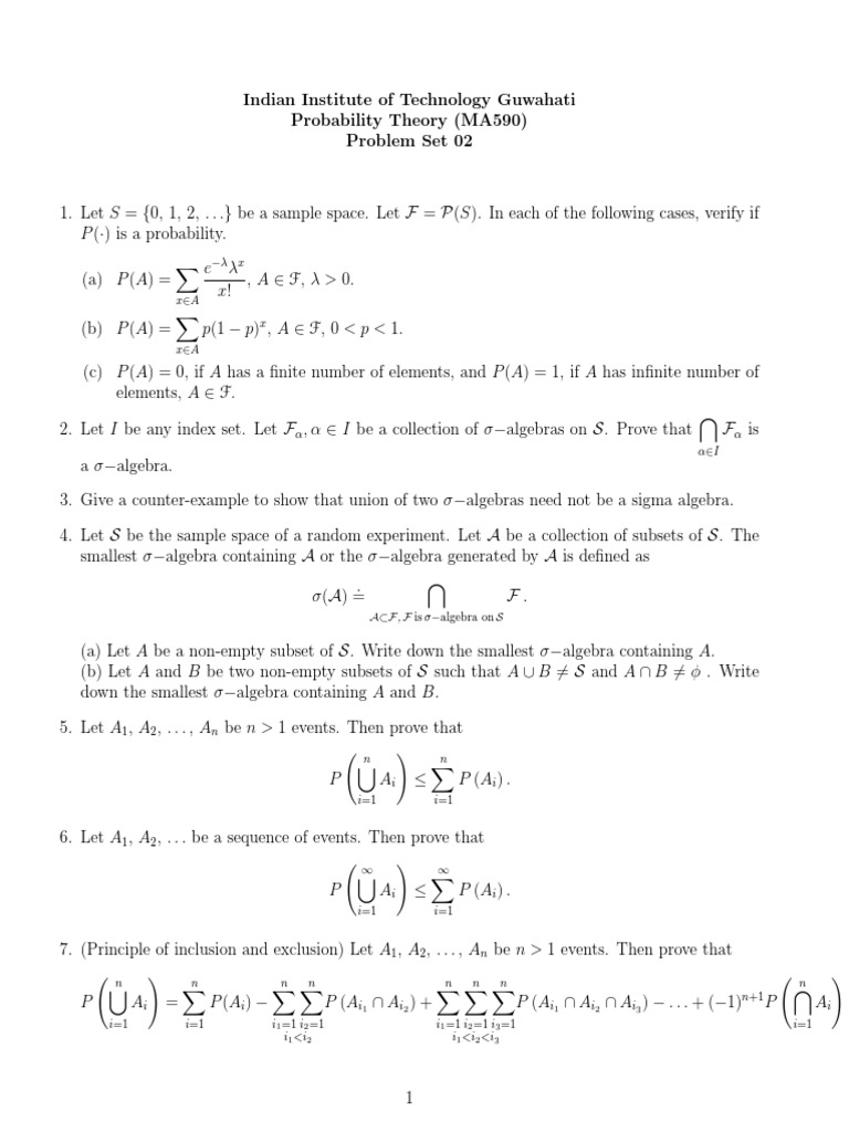 Probability ps2 | PDF | Probability | Probability And Statistics