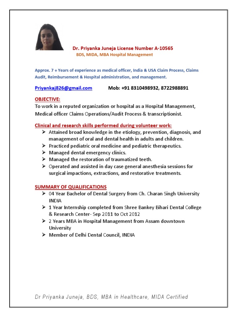 Resume Priyanka Juneja | PDF
