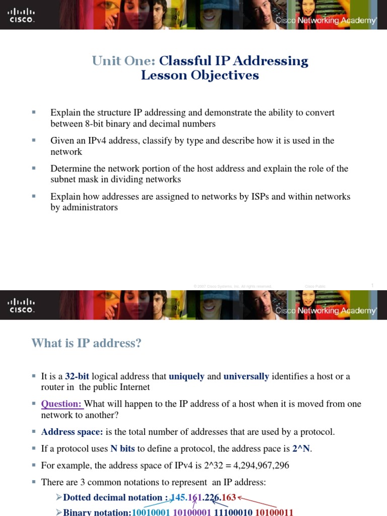 2 Classful IPv4 Addressing | PDF
