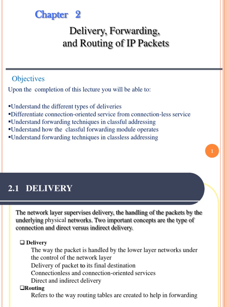 6 Delivery - Forwarding - and - Routing - of - IP - Packets | PDF | Router (Computing) | Routing