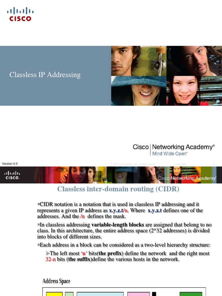 3 Classless - IP - Addressing | PDF | Internet | Network Protocols