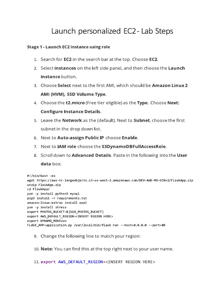 Personalized EC2 | PDF