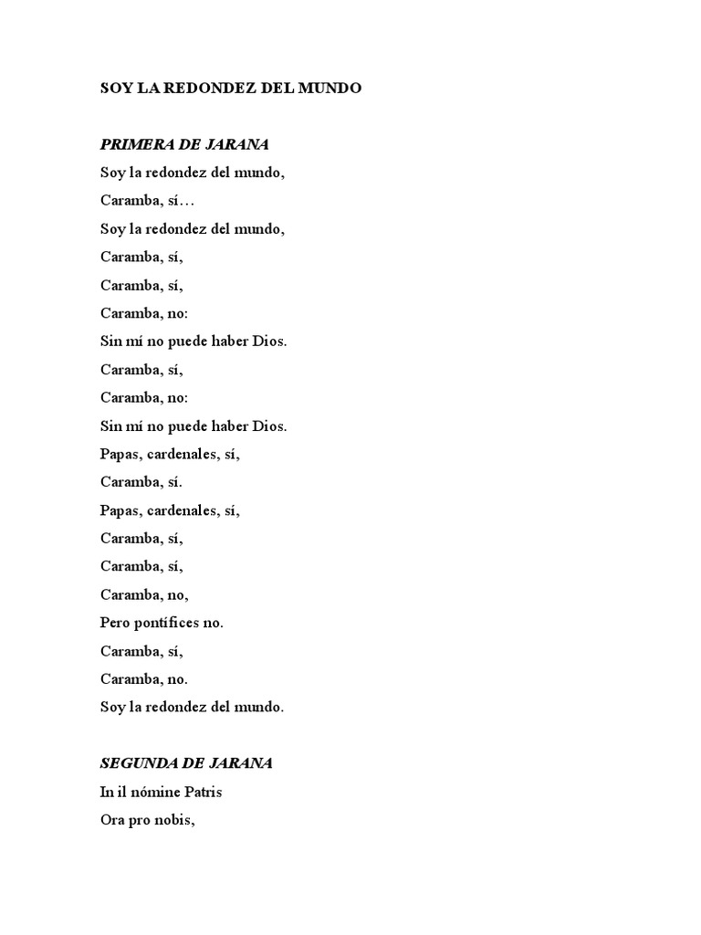 Letras de Canciones Espirituales | PDF