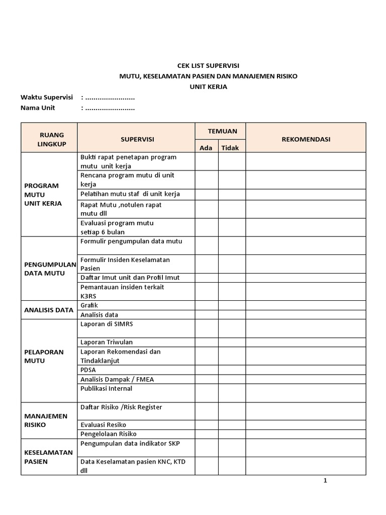 Form Supervisi PMKPMR | PDF | Bisnis | Komputer
