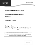 SJD1501: Social Dimensions of Justice | PDF | Libraries | Internet Forum