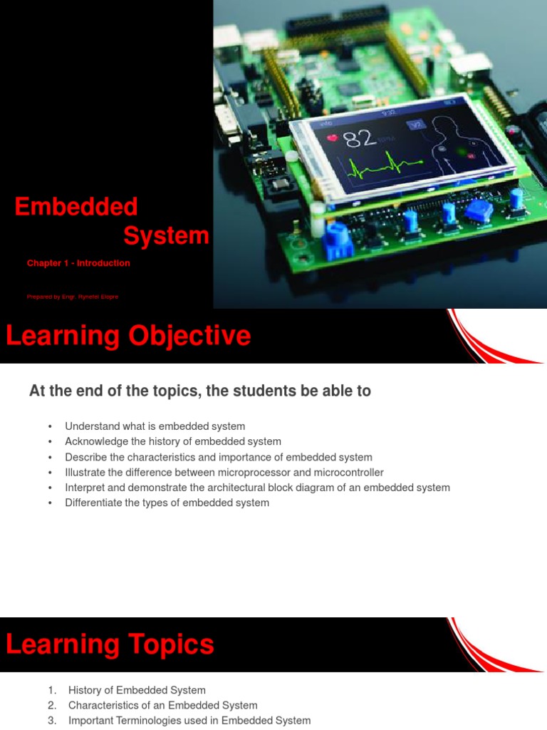 1 Chapter 1 - Introduction | PDF | Embedded System | Microcontroller