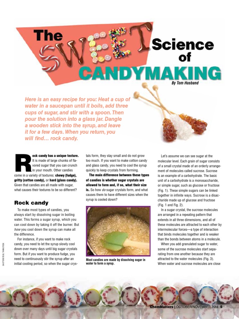 The Sweet Science of Candymaking | PDF | Sucrose | Marshmallow