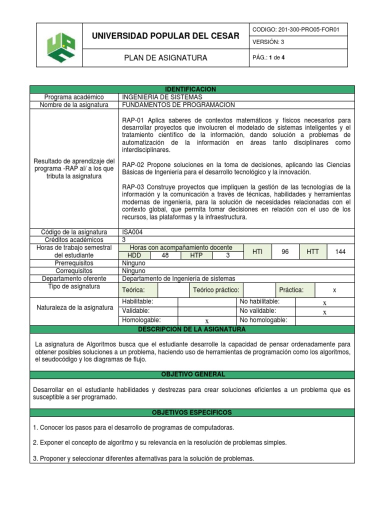 Fundamentos de Programacion 2023 | PDF | Maestros | Evaluación