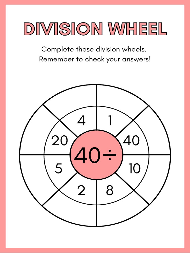 Division Wheel Write and Wipe | PDF