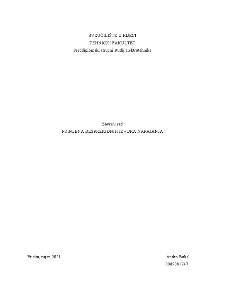 Zavrsni Rad 09.09-Finalno | PDF