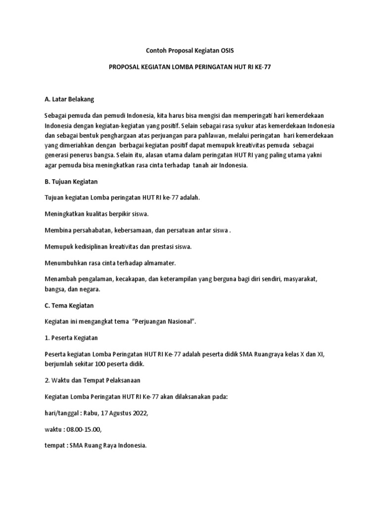 Contoh Proposal | PDF