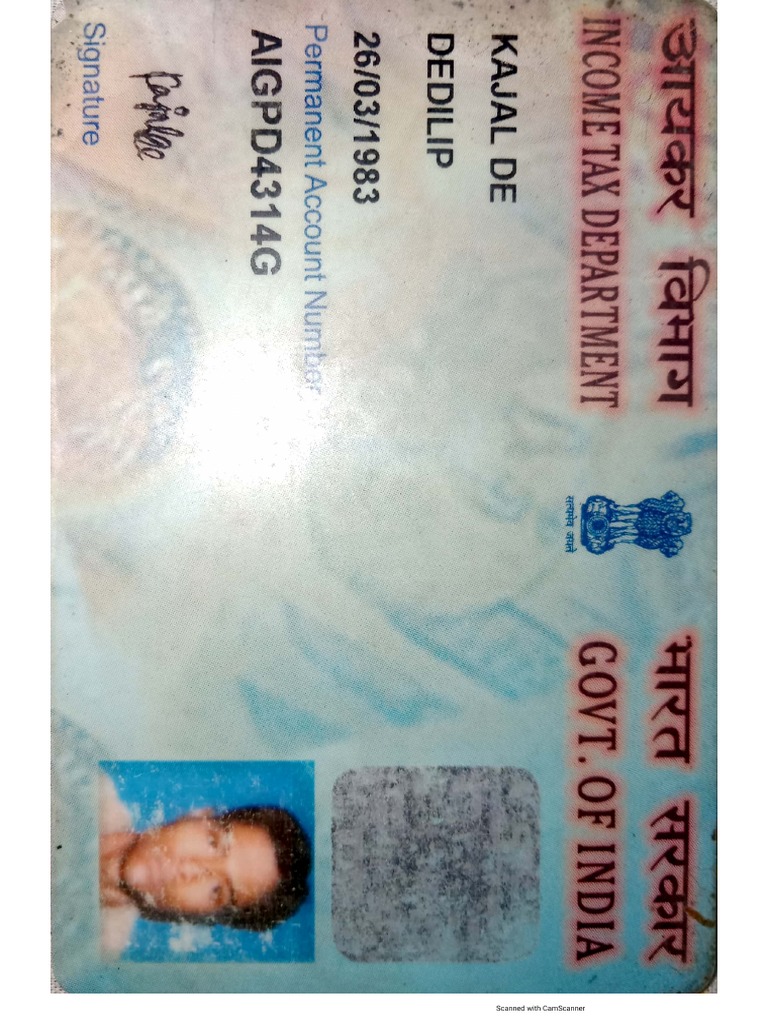 Pan Card Kajal De | PDF
