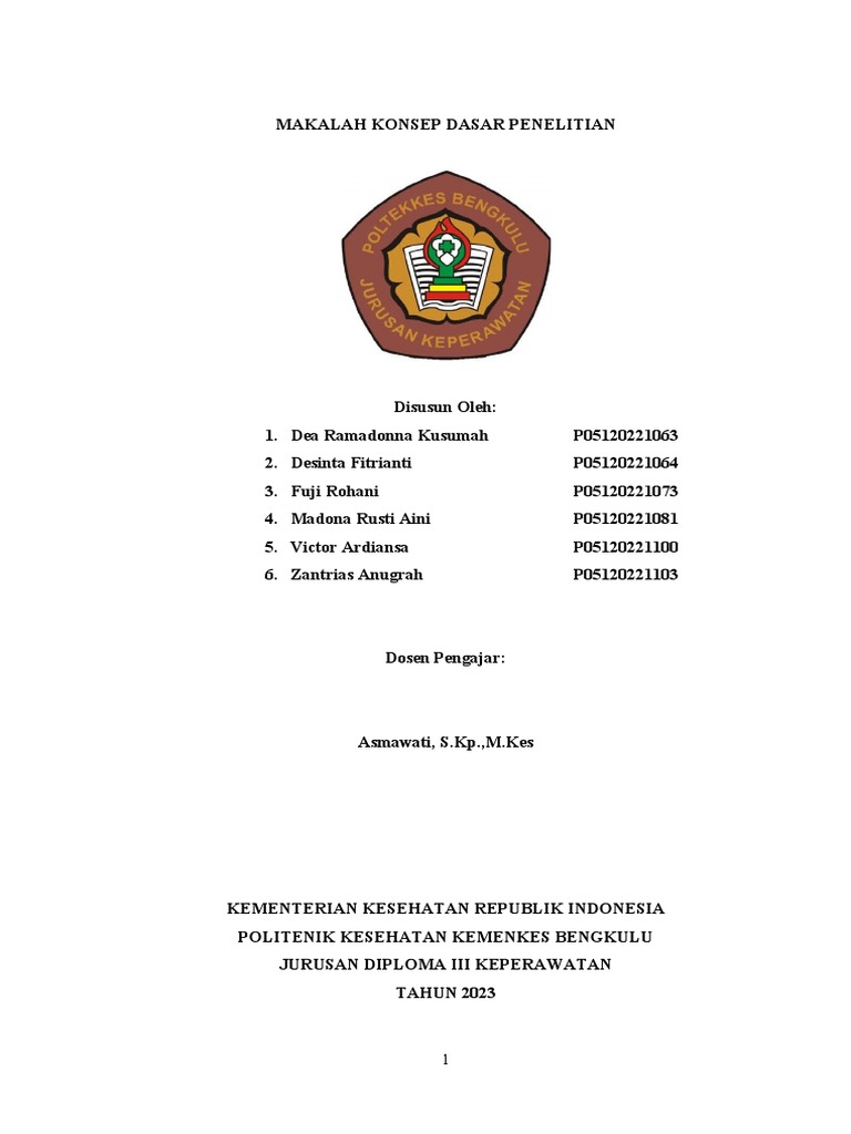 Makalah Konsep Dasar Penelitian Kel.2 | PDF