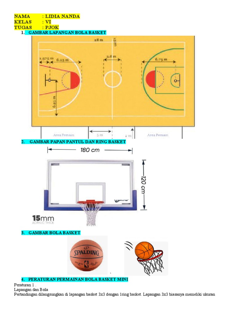 Peraturan Permainan Bola Basket Mini | PDF