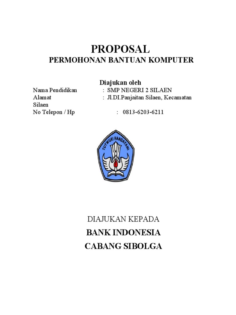 Proposal Bantuan Komputer | PDF