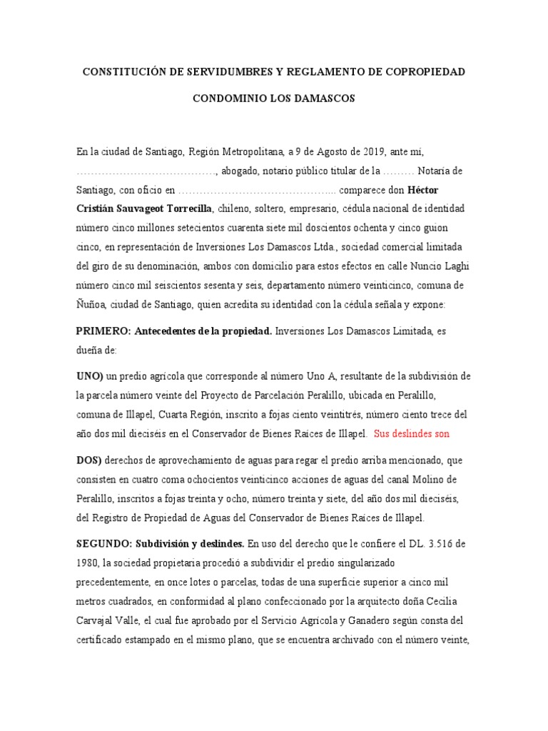 Reglamento de Copropiedad 2 | PDF