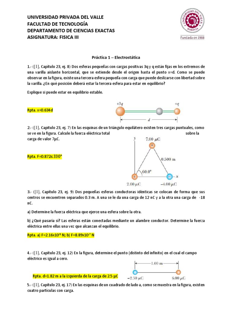 Practica 1. - Electrostatica | PDF
