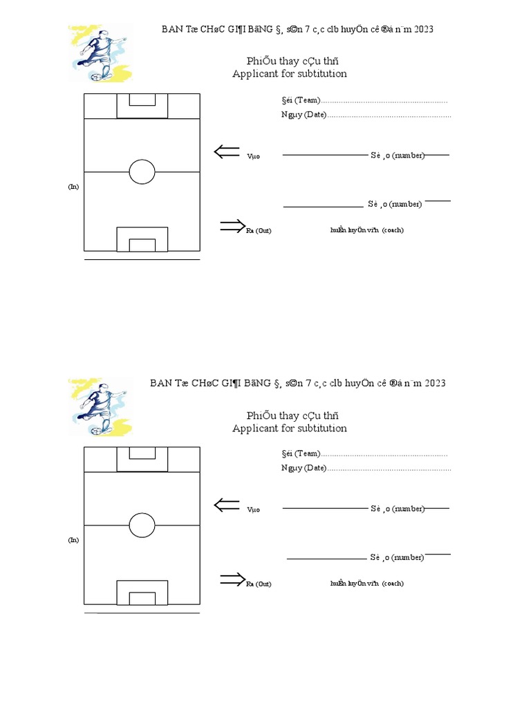 Phieu Thay Cau Thu | PDF