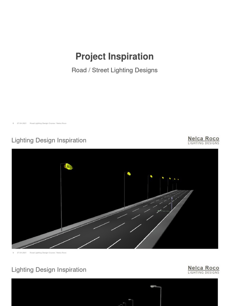 Road Lighting Design Inspirations | PDF