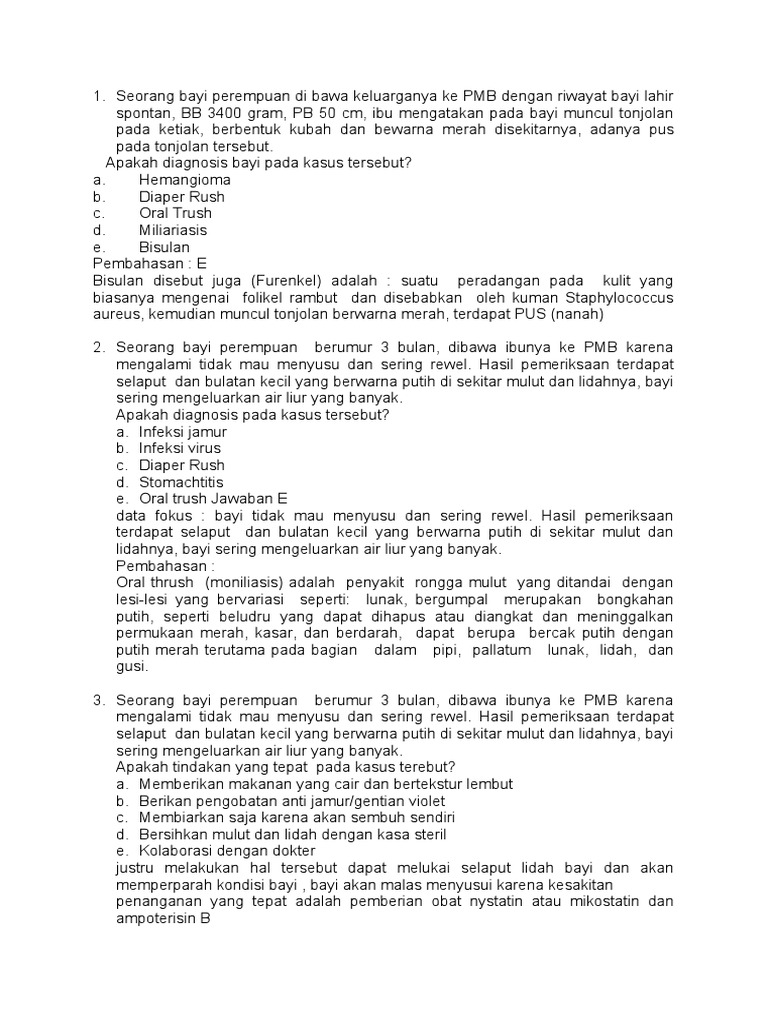 Seorang Bayi Perempuan Di Bawa Keluarganya Ke PMB Dengan Riwayat Bayi ... Seorang Bayi Perempuan Di Bawa Keluarganya Ke PMB Dengan Riwayat Bayi ...