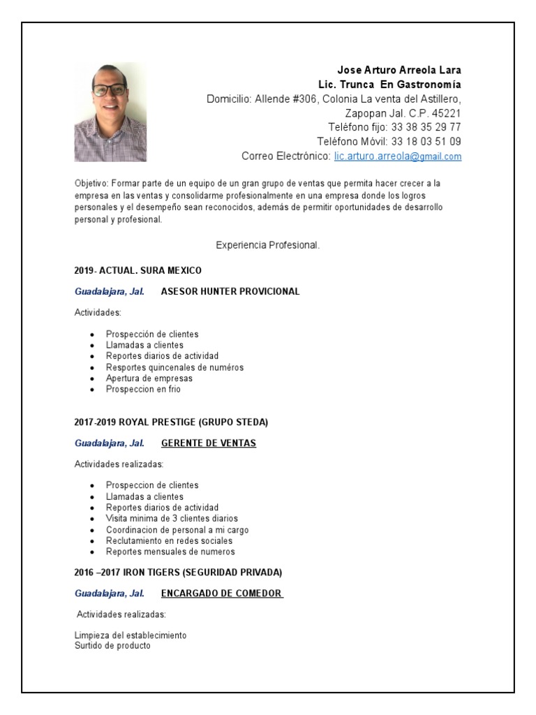 CV Arturo Arreola | PDF