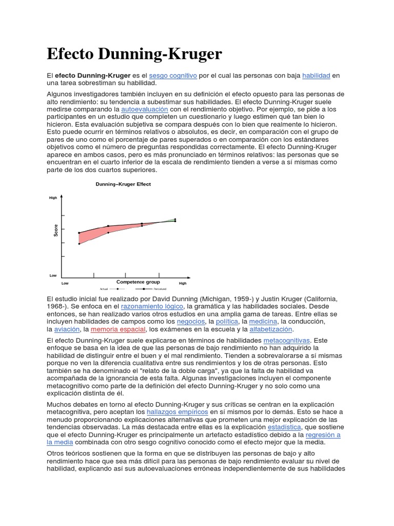 Efecto Dunning-Kruger | PDF